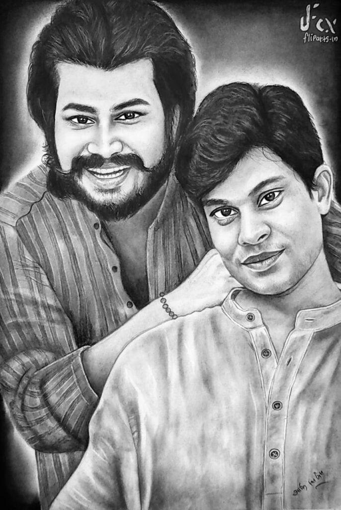 Couple Realistic portrait – Fliparts